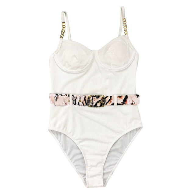 One Piece Swimsuit Women Tummy Control Tie Knot Swimsuits Ruched