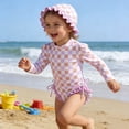 One Piece Swimsuit for Girls 5t Relaxed Fit Tropical Soft Upf 50 ...
