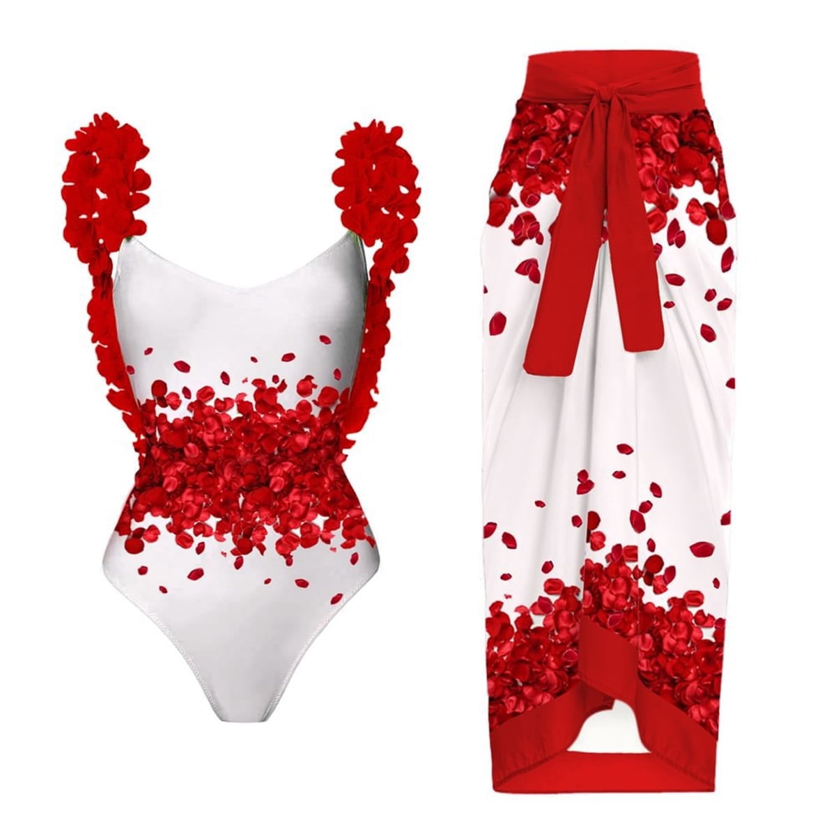 One Piece Swimsuit for Women,Soft Quick Dry Chiffon Bikini with Short ...