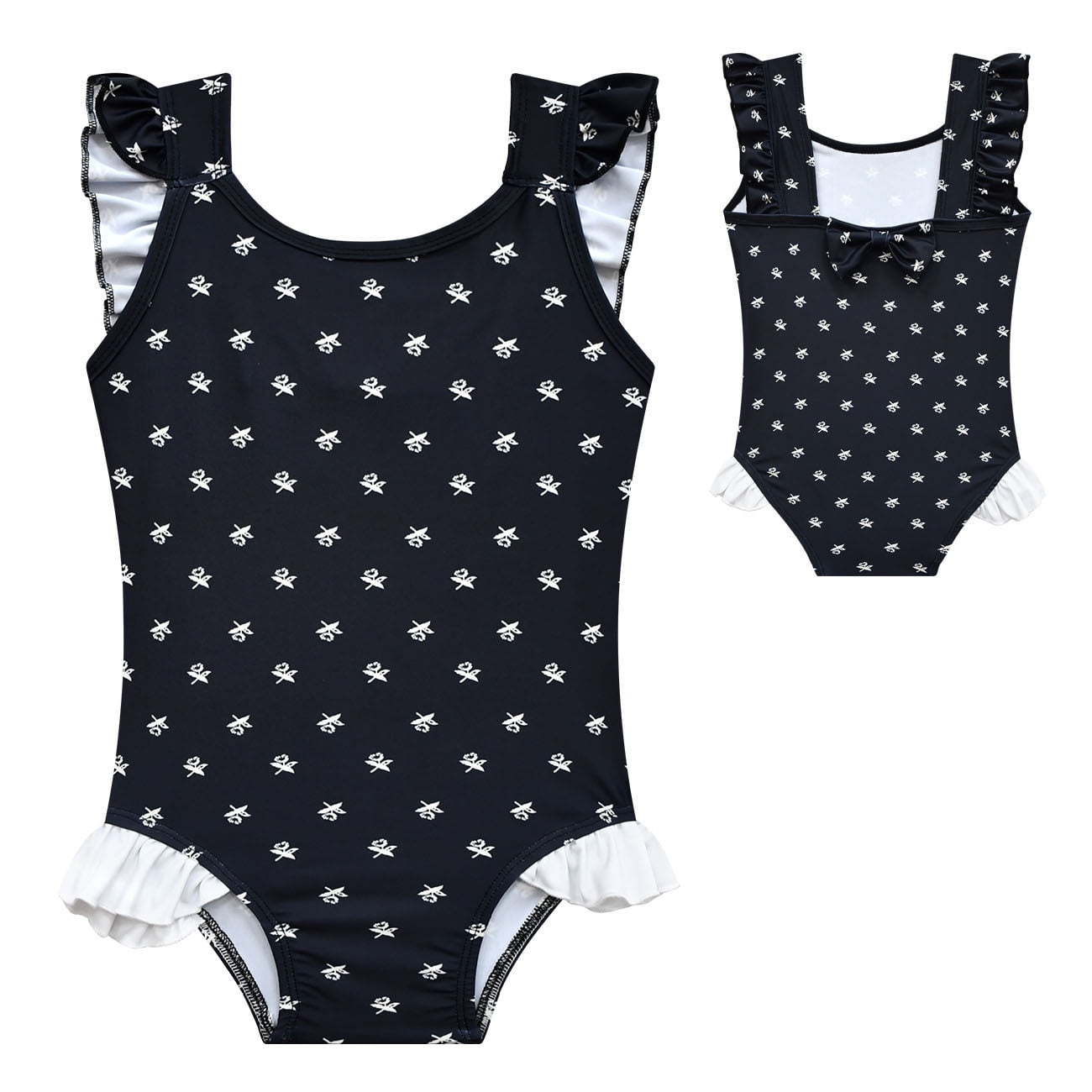 One-Piece Swimsuits for Girls Wednesday Swimwear Bathing Suit - Walmart.com