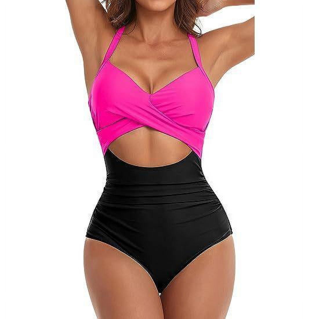 One Piece Swimsuits For Women Ribbed One Piece Bathing Suit Tummy