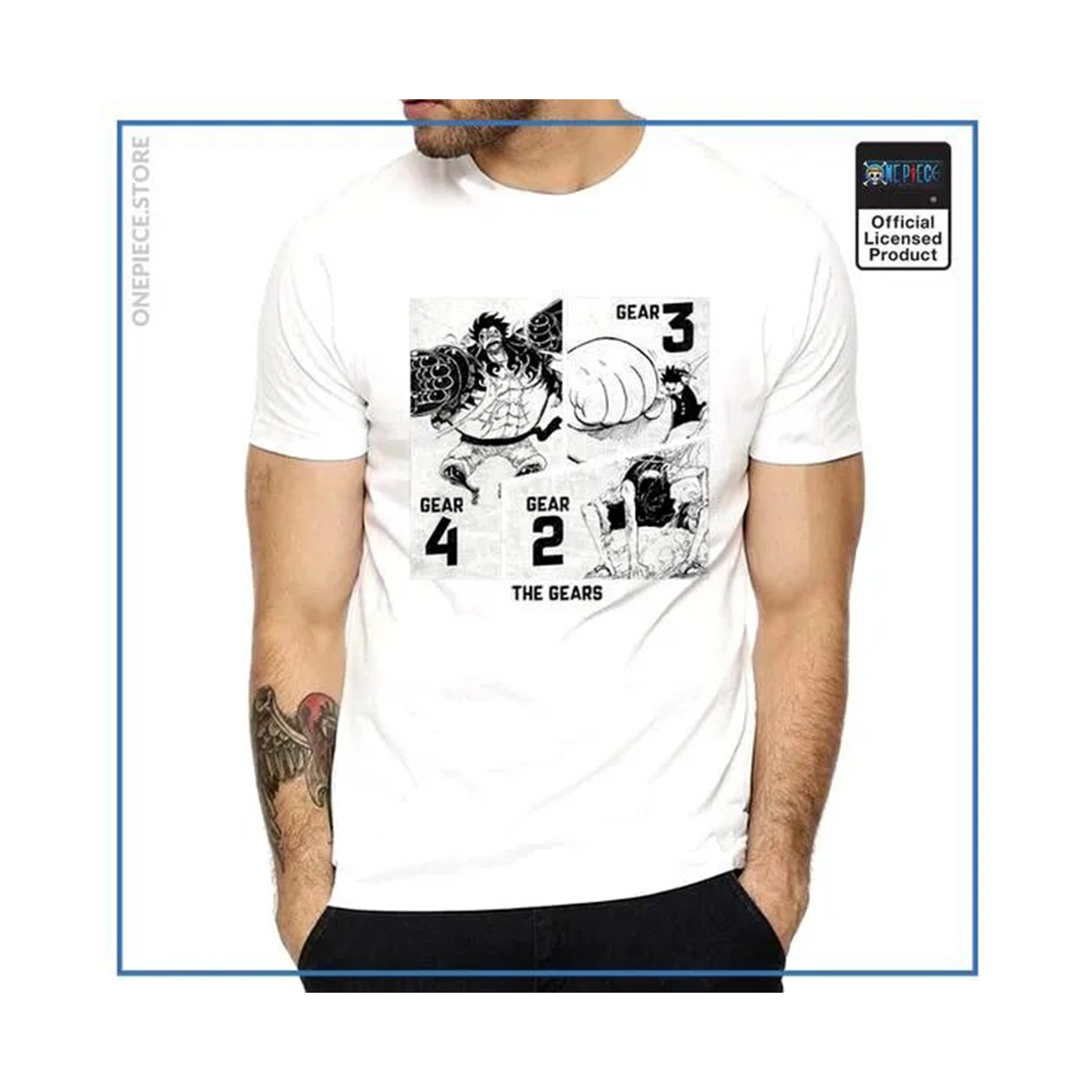 One Piece T-Shirt – Luffy All Gears official merch - Walmart.com