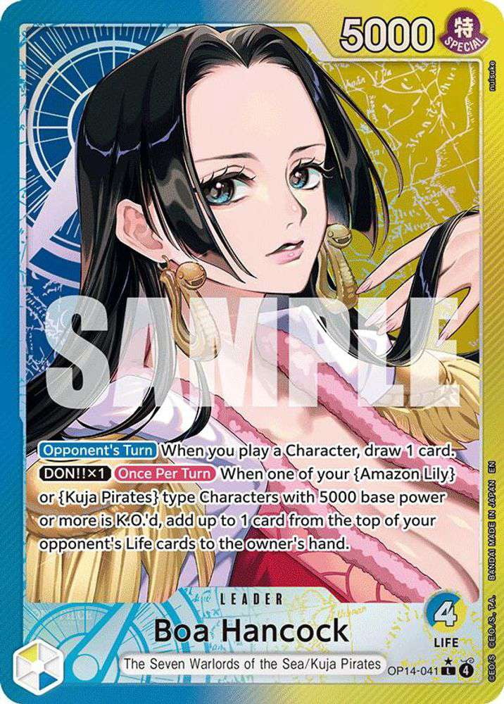 One Piece The Azure Sea's Seven Leader Boa Hancock OP14-041 [Alternate ...