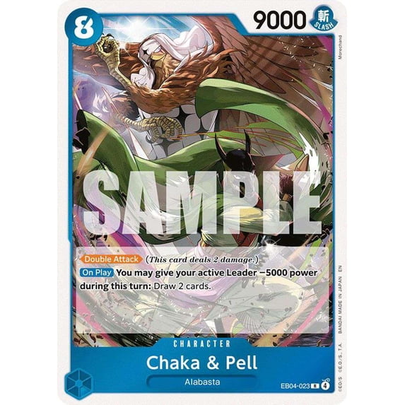 One Piece The Azure Sea's Seven Rare Chaka & Pell EB04-023 - Walmart.com