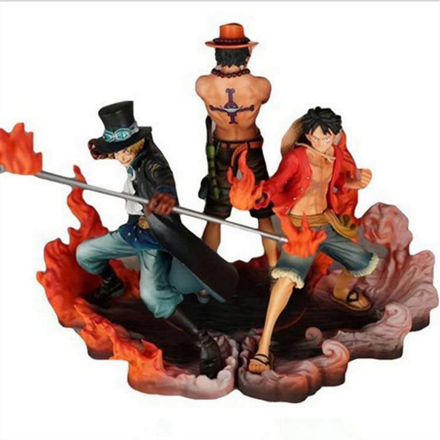 One Piece Three Brothers Ace, Sabo And Luffy Hand Model Statue Puppet ...