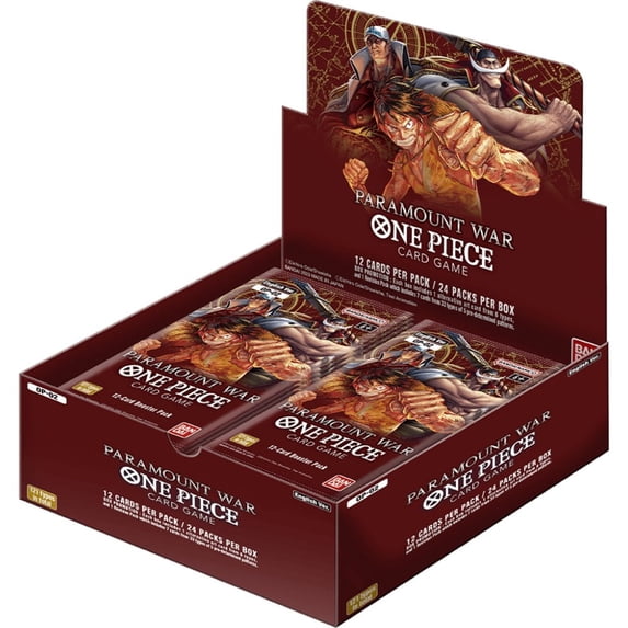 One Piece TCG: Paramount War Card Game Booster Box Op-02 (24 Packs, Pre ...