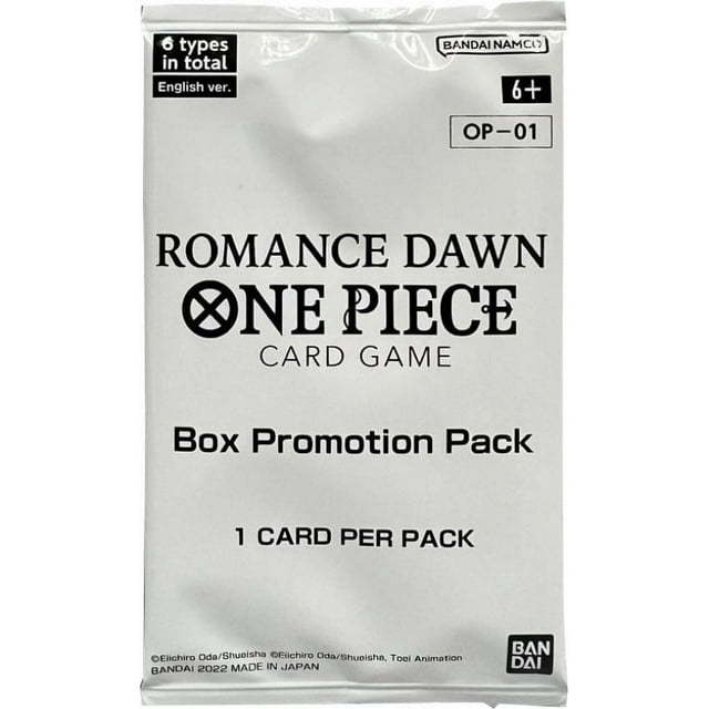 One Piece Anime Manga TCG Romance Dawn Promo Booster Pack (1 Card Box ...