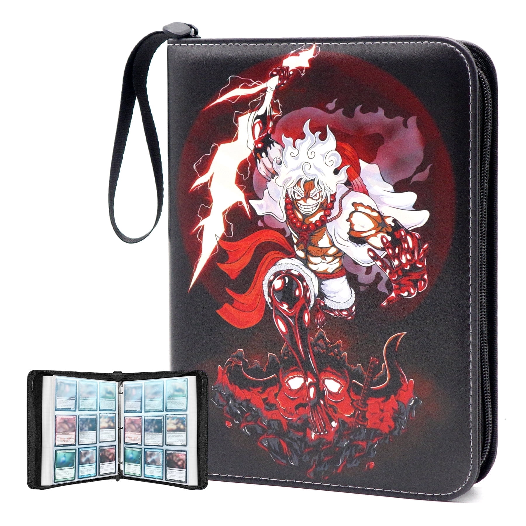 One Piece Trading Card Zipper Binders,9 Pocket with 50 Removable ...