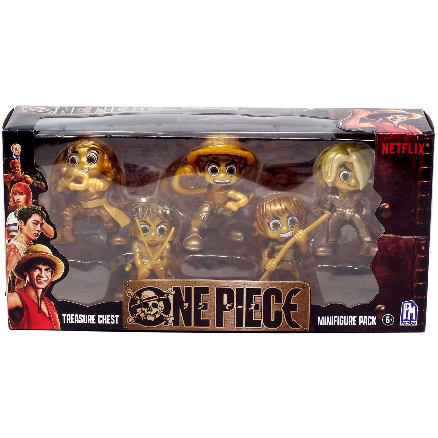 One Piece Treasure Chest Luffy, Zoro, Nami, Usopp & Sanji Mini Figure 5 ...
