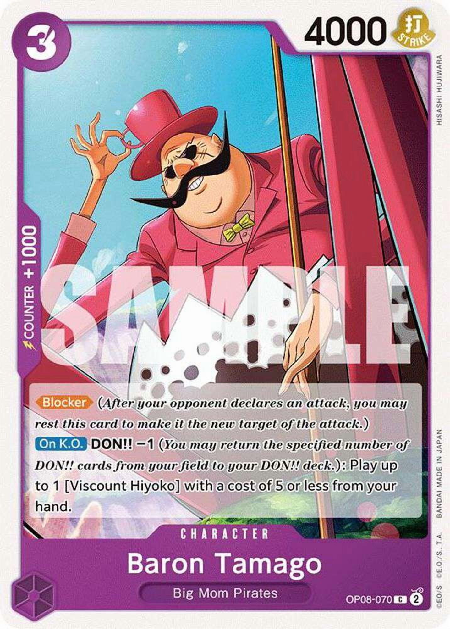One Piece Two Legends Common Baron Tamago OP08-070 - Walmart.com