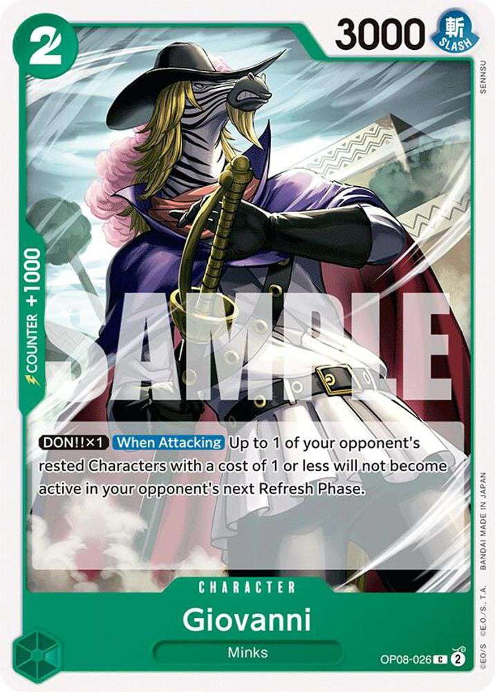 One Piece Two Legends Common Giovanni OP08-026 - Walmart.com