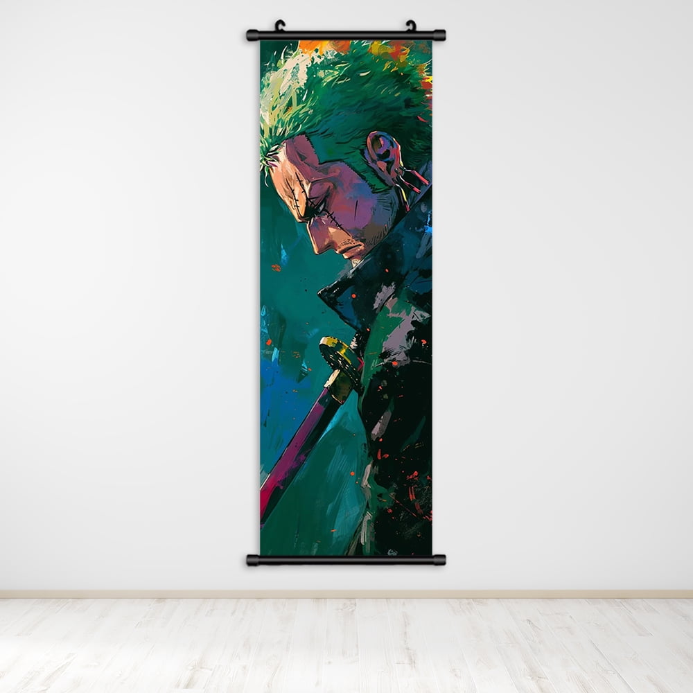 One Piece Wall Art Anime Poster Roronoa Zoro Canvas Painting Portgas D ...
