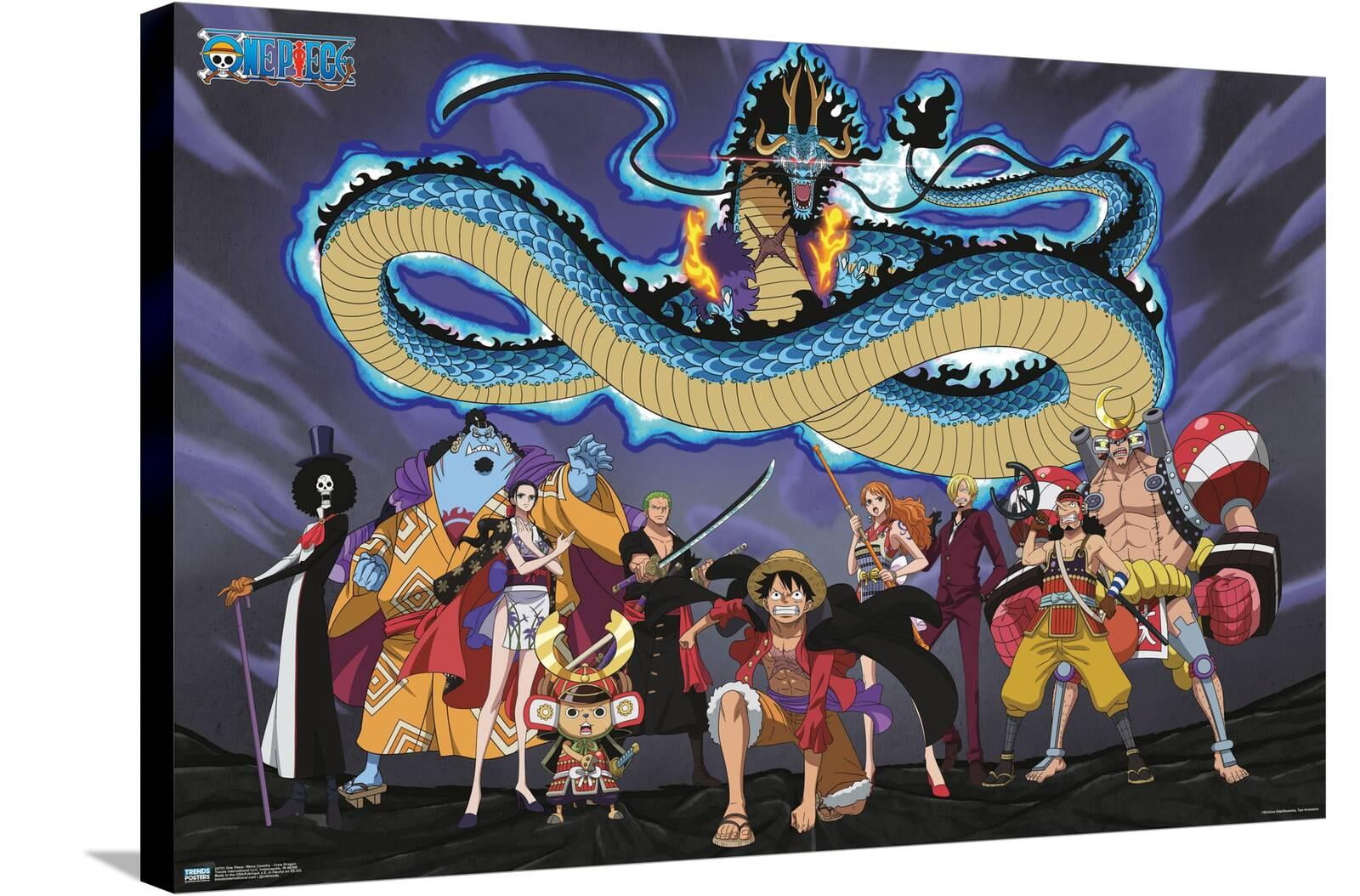One Piece: Wano Country - Crew Dragon Canvas Wall Poster, 22.375" x 34 ...