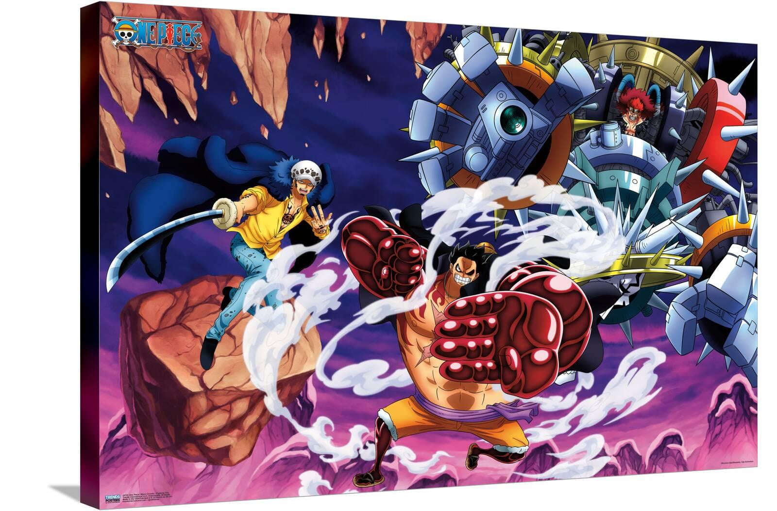 One Piece: Wano Country - Fighting Trio Canvas Wall Poster, 22.375" x ...