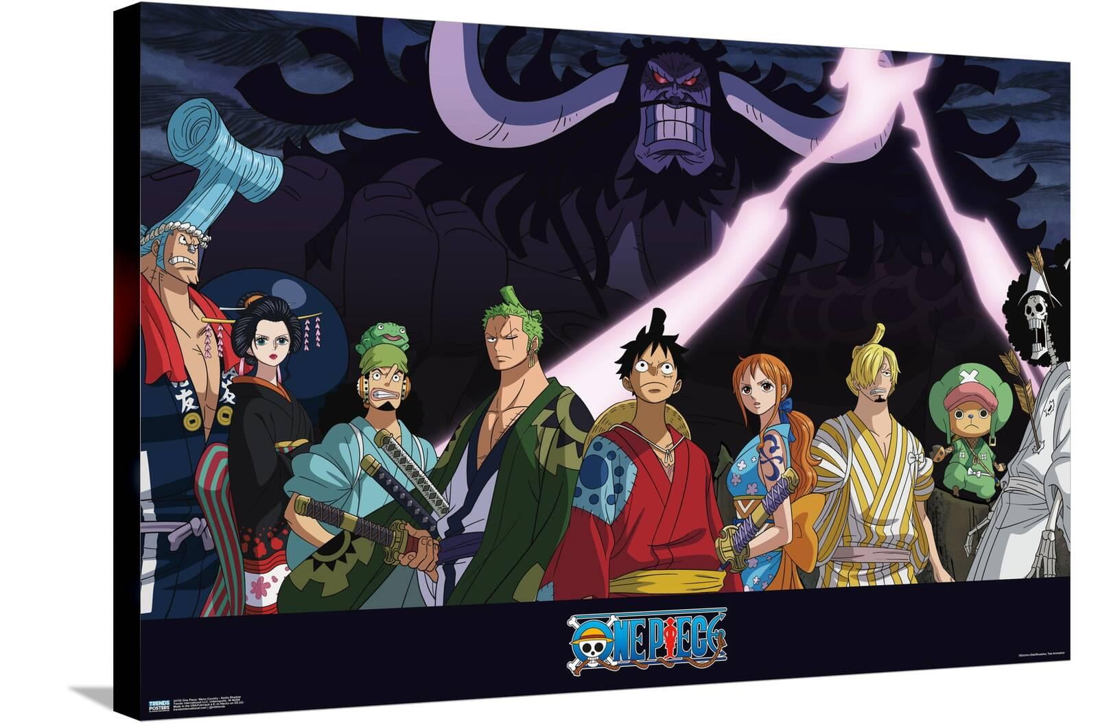 One Piece: Wano Country - Kaido Shadow Canvas Wall Poster, 22.375" x 34 ...