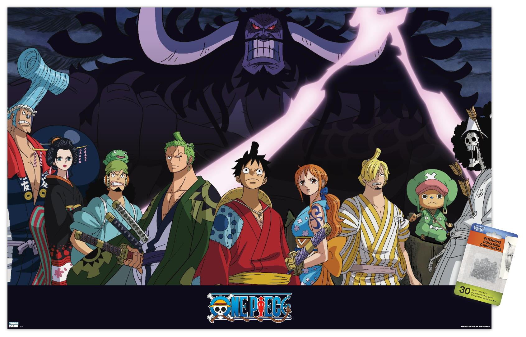 One Piece: Wano Country - Kaido Shadow Wall Poster with Pushpins, 22. ...