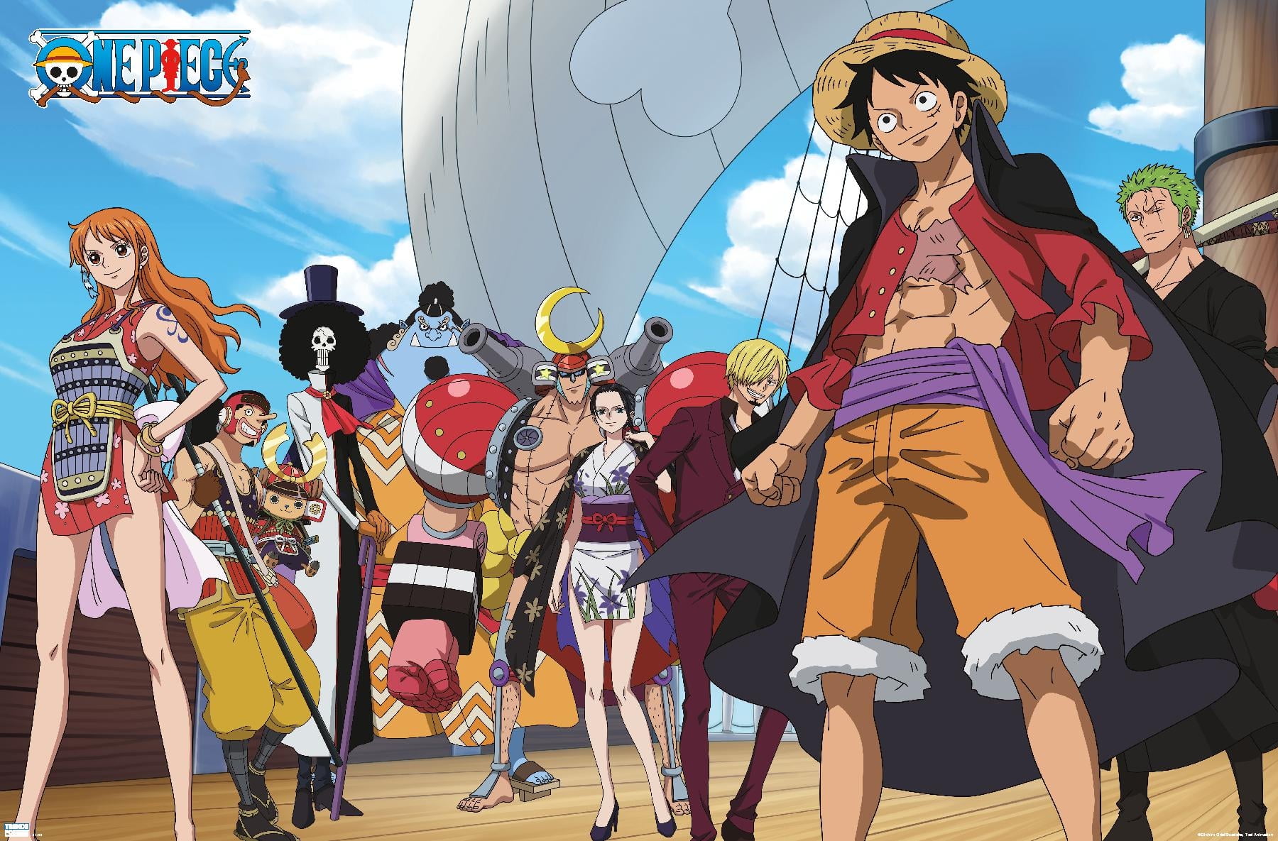 One Piece: Wano Country - Sailing Crew Wall Poster, 22.375" x 34" - Walmart.com