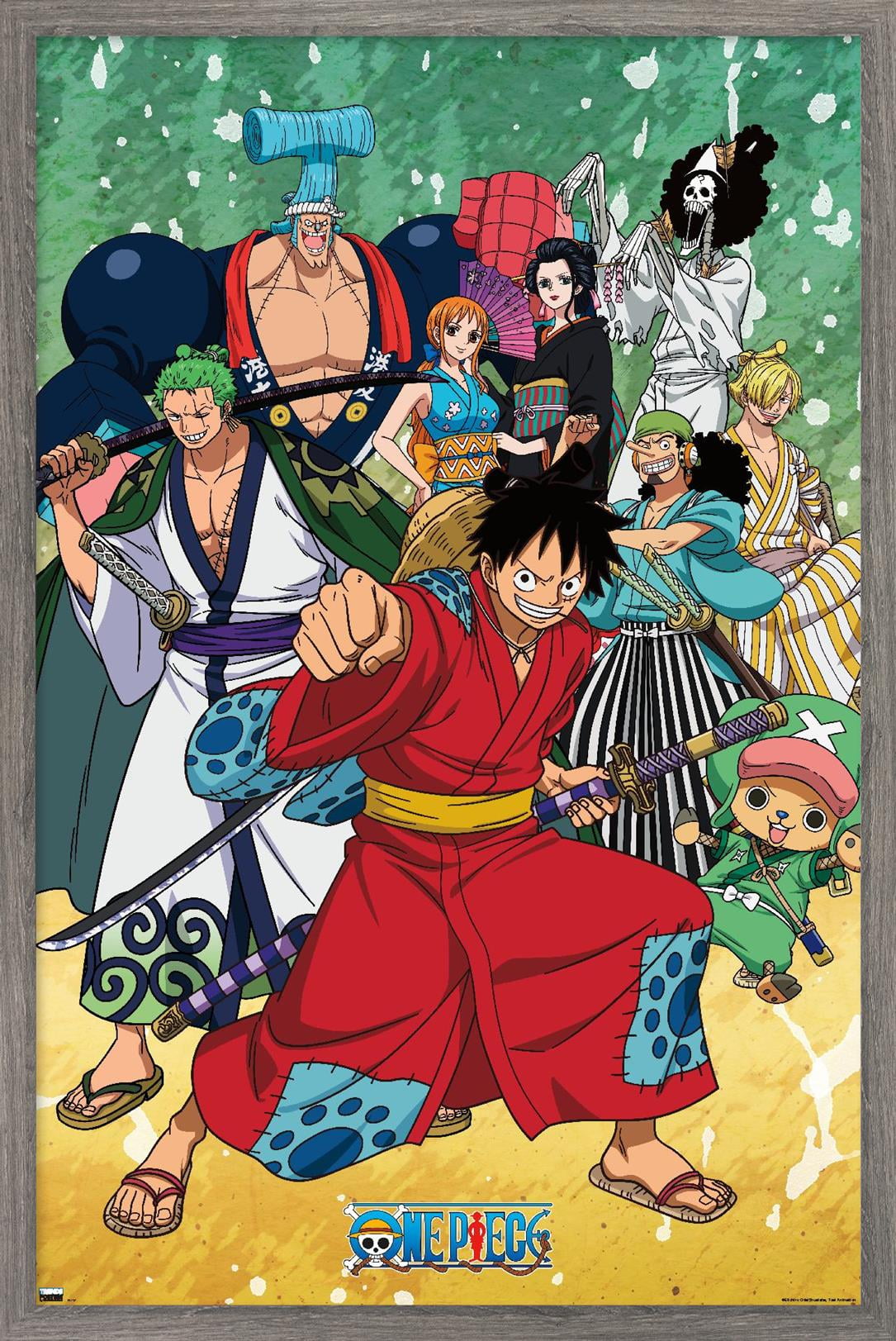 One Piece: Wano Country - Samurai Crew Wall Poster, 14.725" x 22.375 ...