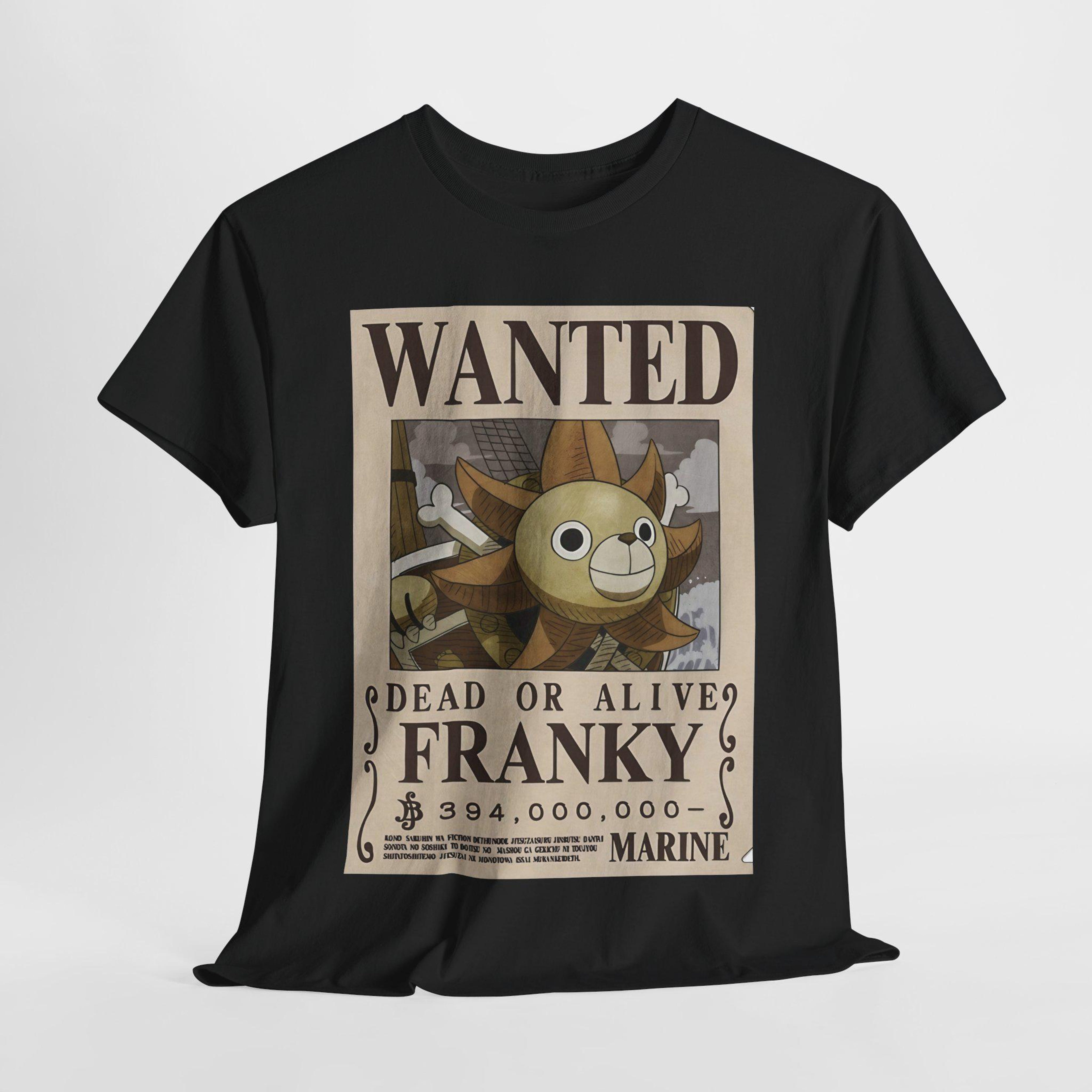 One Piece Wanted Poster - Franky (Wano/Egghead) Graphic T-Shirt ...