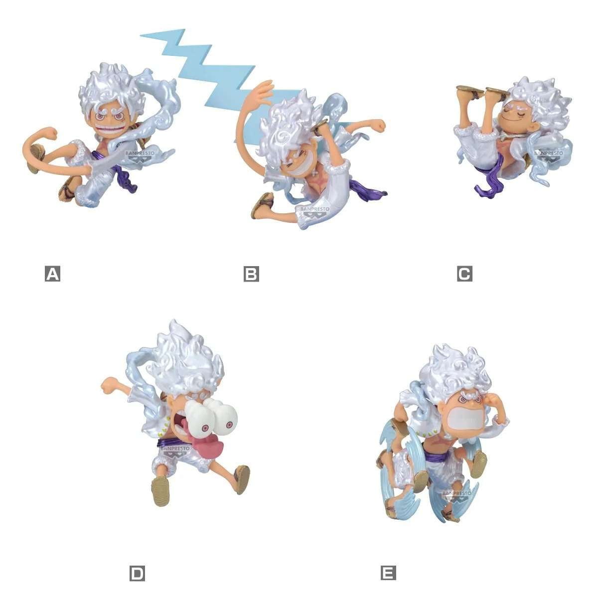 One Piece World Collectable Figure WCF Monkey D. Luffy Gear 5 Box of 12 ...