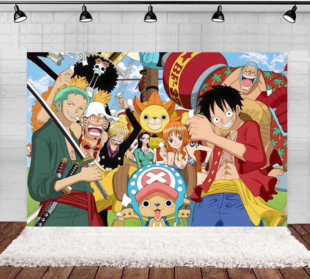 One Piece backdrop party decoration, 60×40 inch Luffy birthday backdrop ...