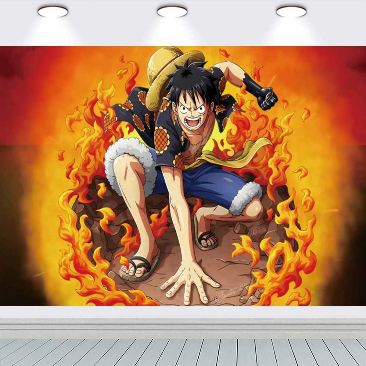 One Piece school Poster Backdrop Banner Party Supplies Birthday ...