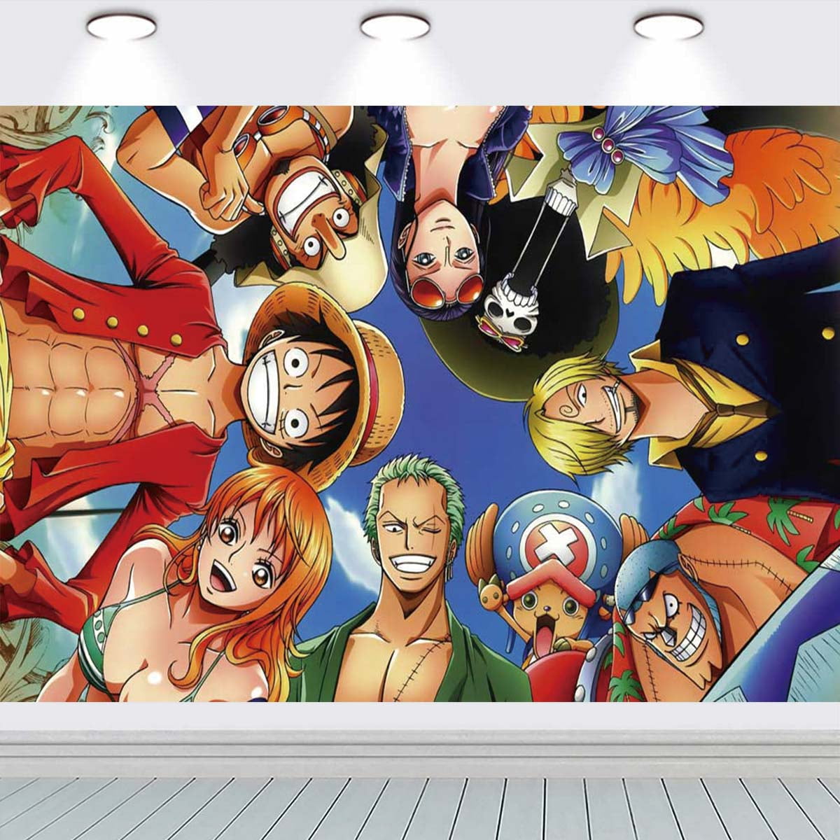 One Piece school Taspestry Wall Decor Background Backdrop Party ...