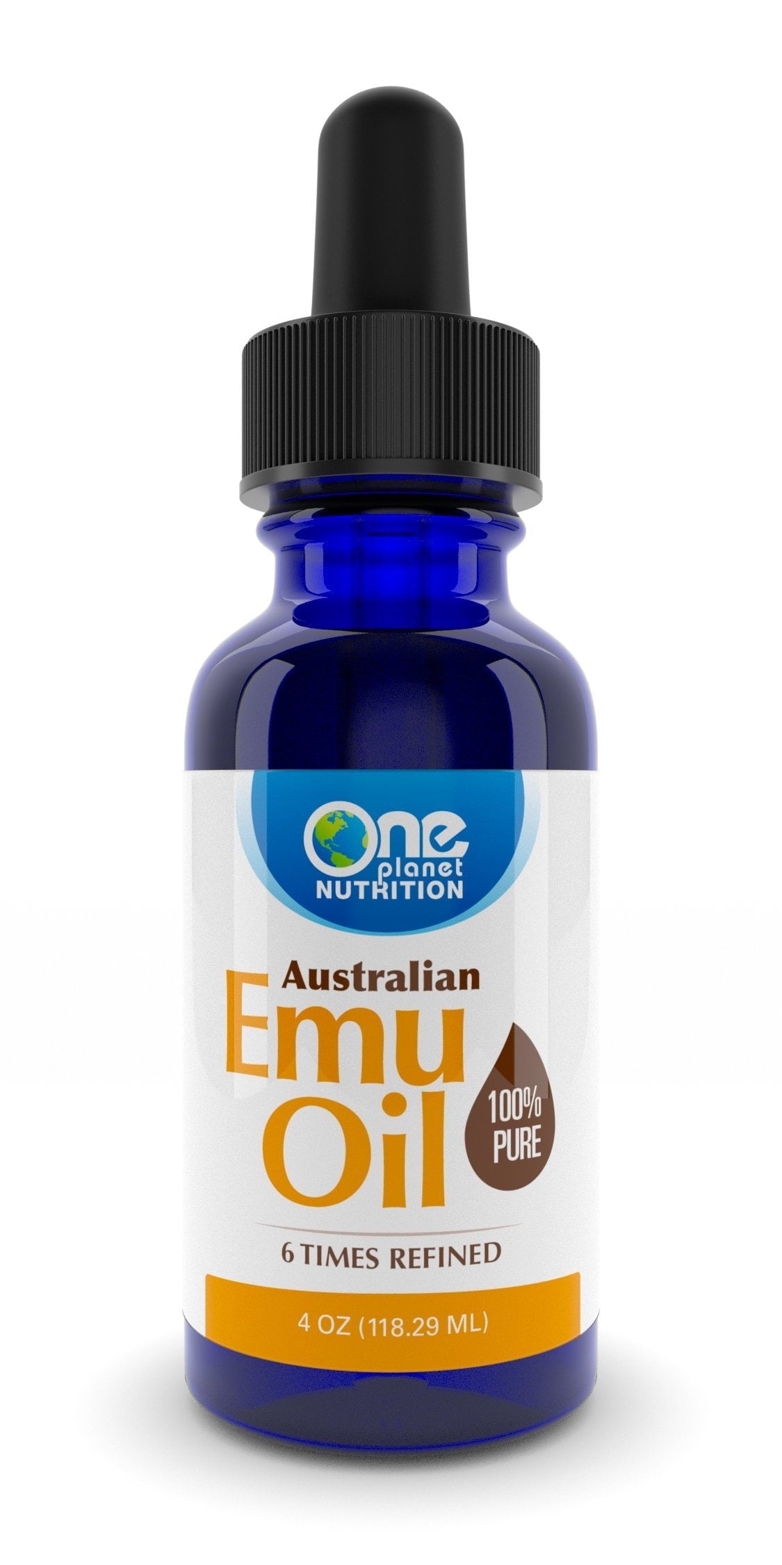One Planet Nutrition Pure Australian Emu Oil 4 oz, Cold-Pressed and 6X ...