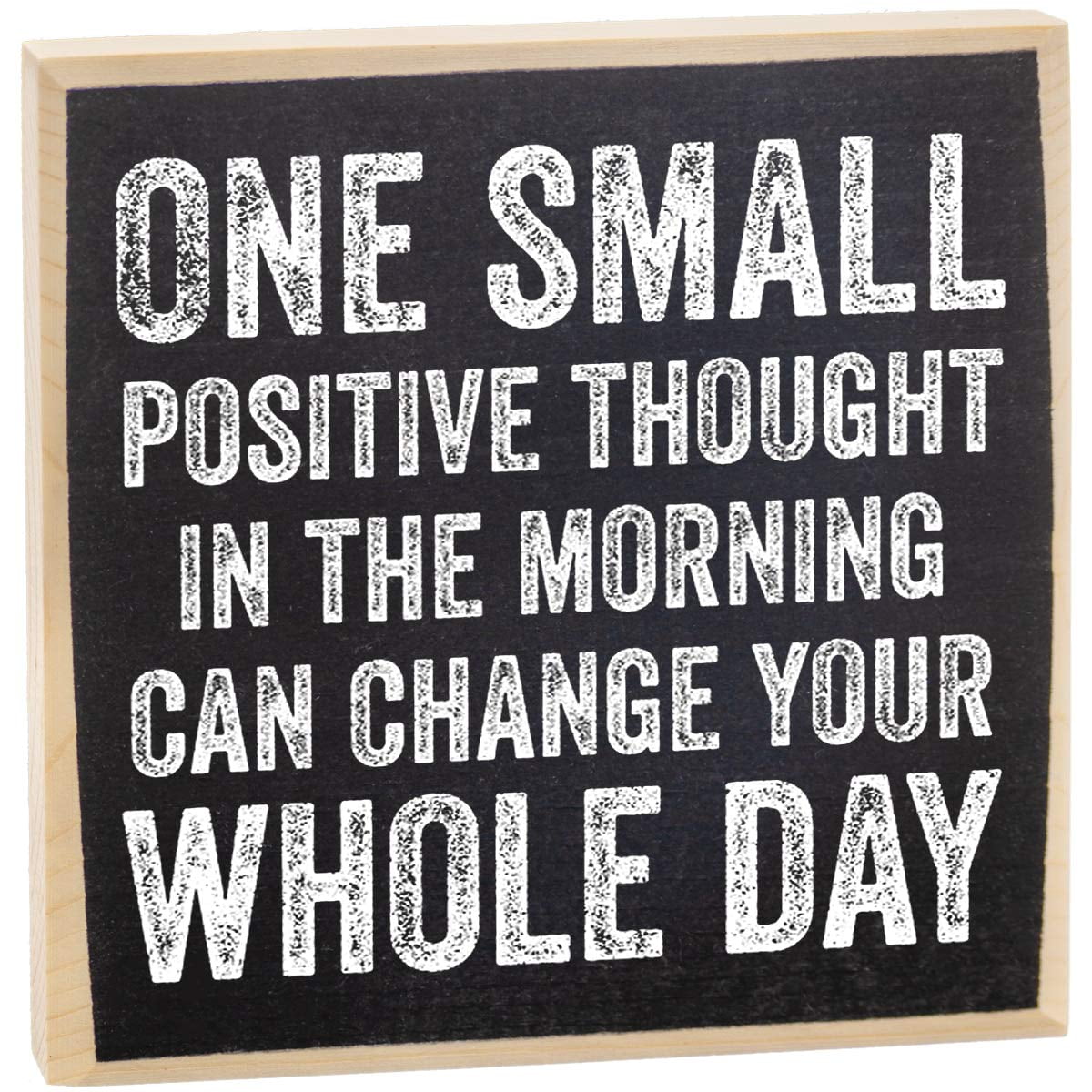 One Positive Thought - Rustic Wooden Sign - Inspirational And ...
