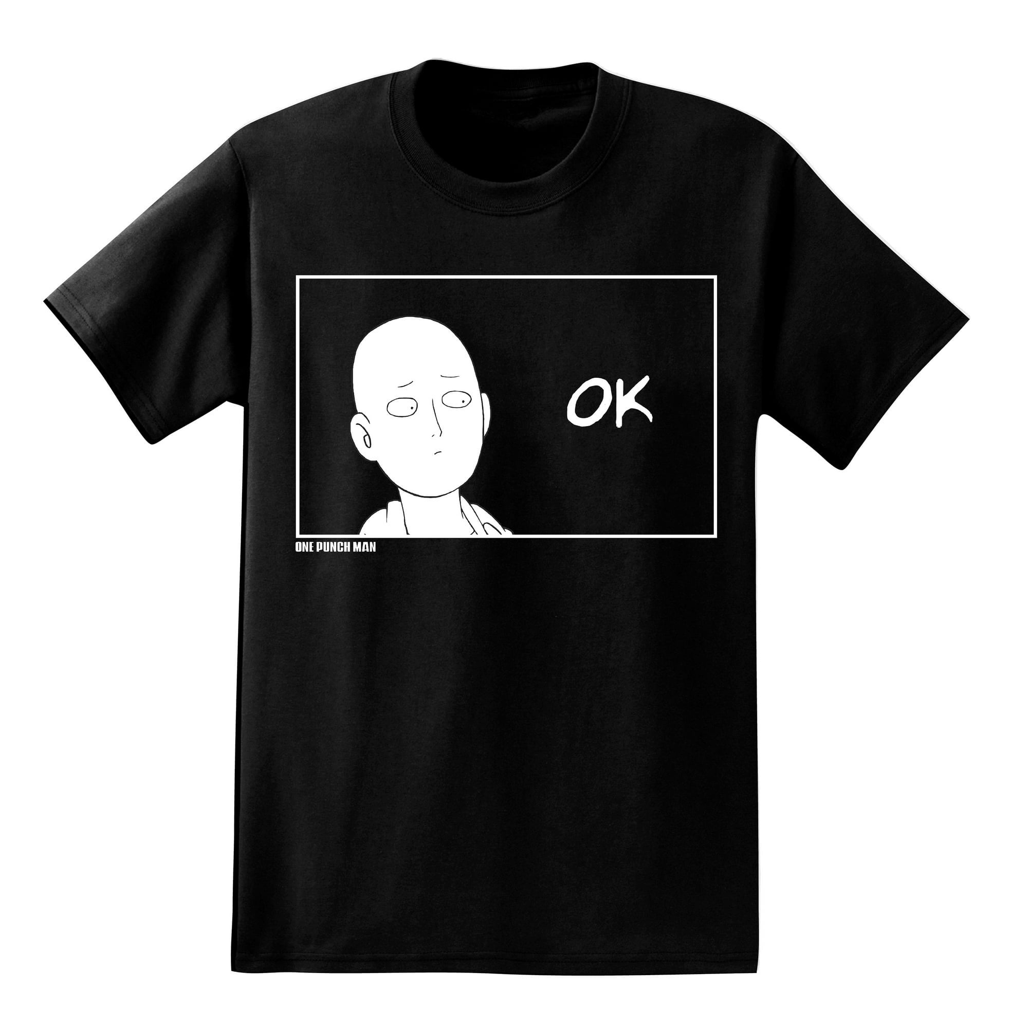 One Punch Man Anime Funny OK Meme Mens and Womens Short Sleeve T-Shirt ...