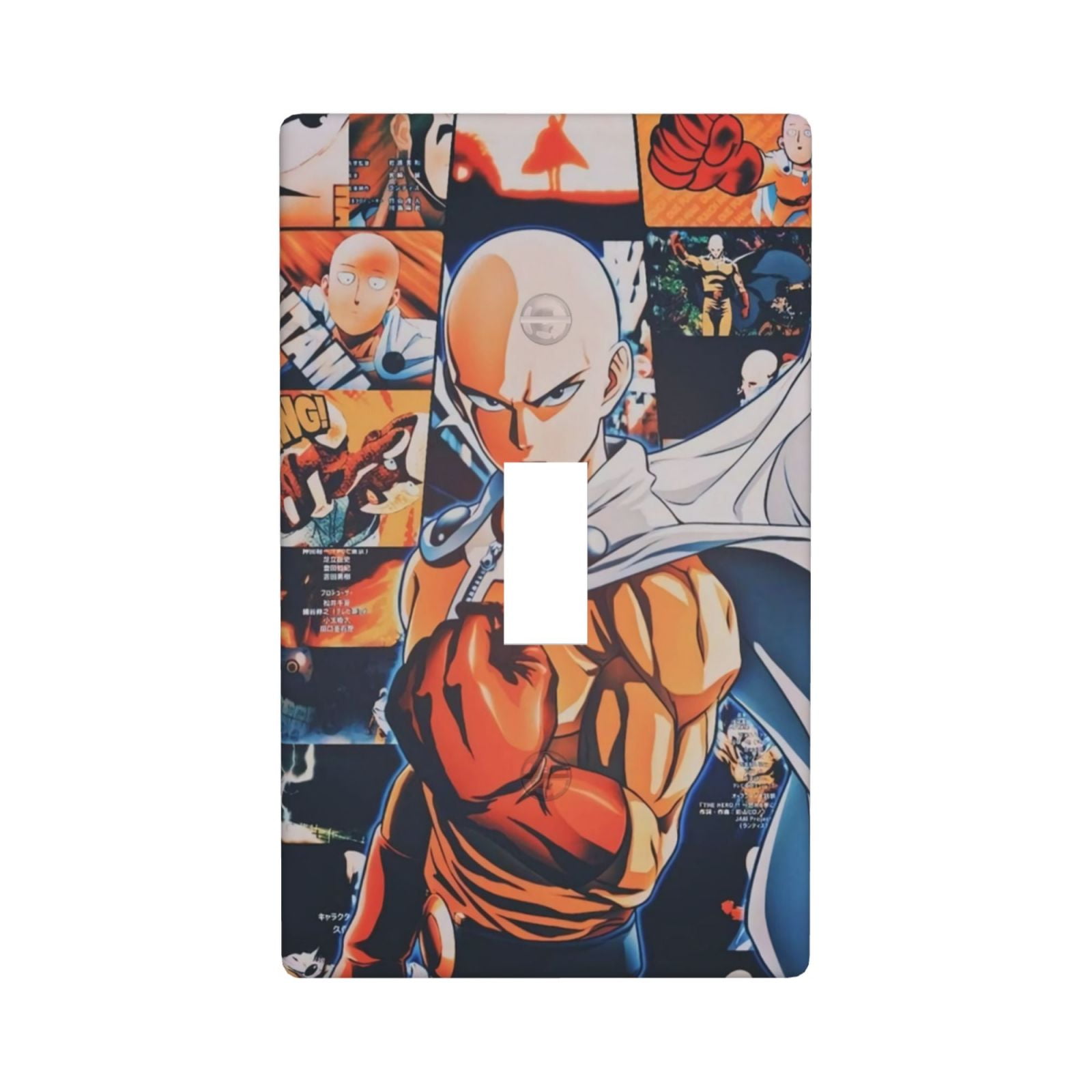 One Punch Man Anime Light Switch Cover Plates, Single Lever Wall Plate ...
