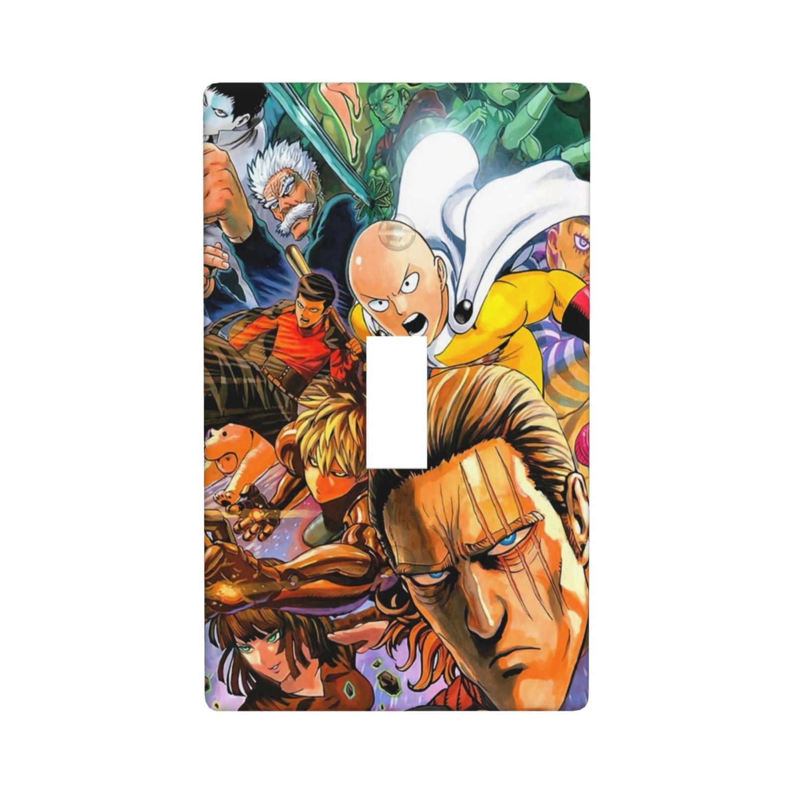 One Punch Man Anime Light Switch Cover Plates, Single Lever Wall Plate ...
