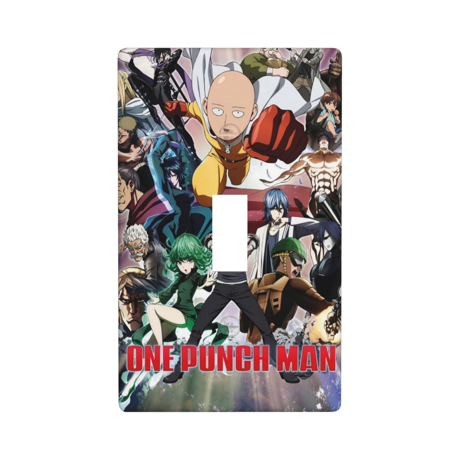 One Punch Man Anime Light Switch Cover Plates, Single Lever Wall Plate ...