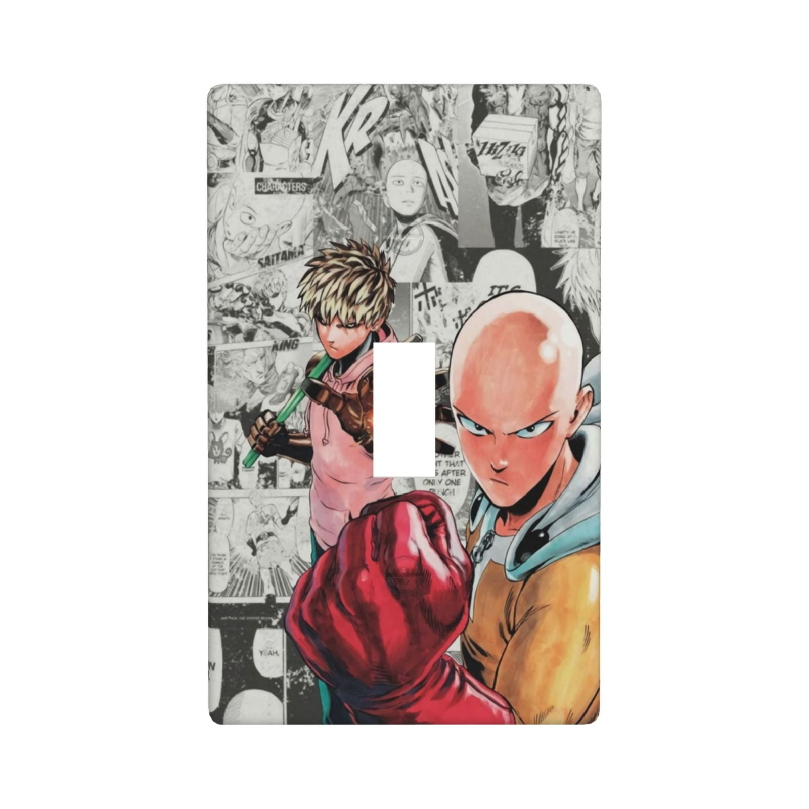 One Punch Man Anime Light Switch Cover Plates, Single Lever Wall Plate ...