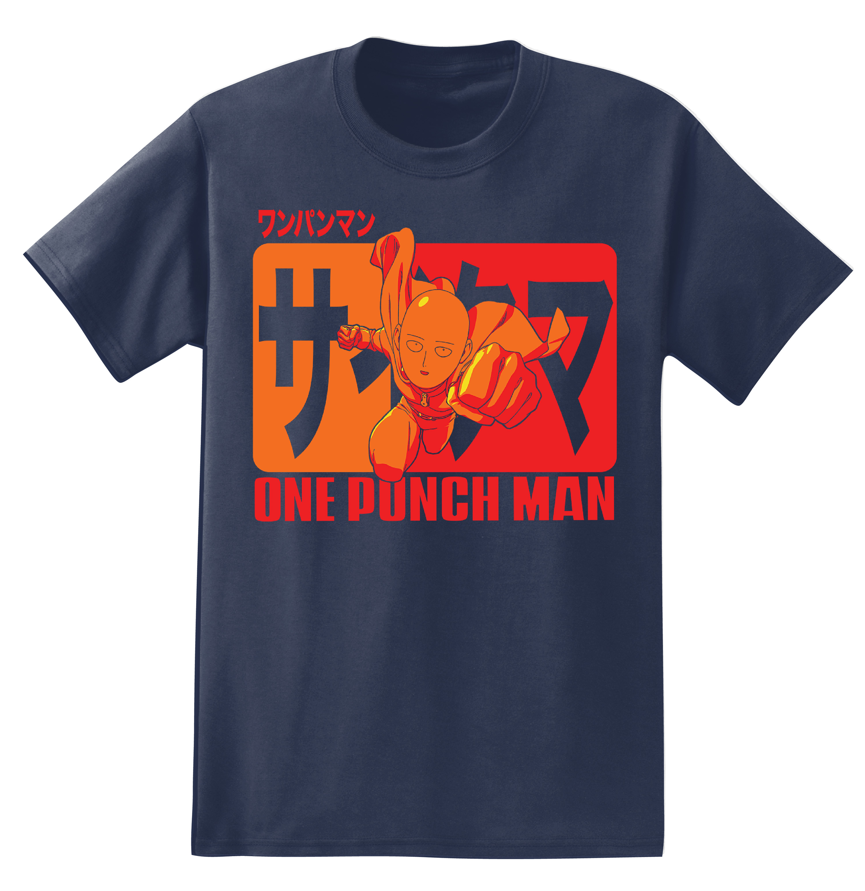 One Punch Man Anime Split Punch Mens and Womens Short Sleeve T-Shirt ...