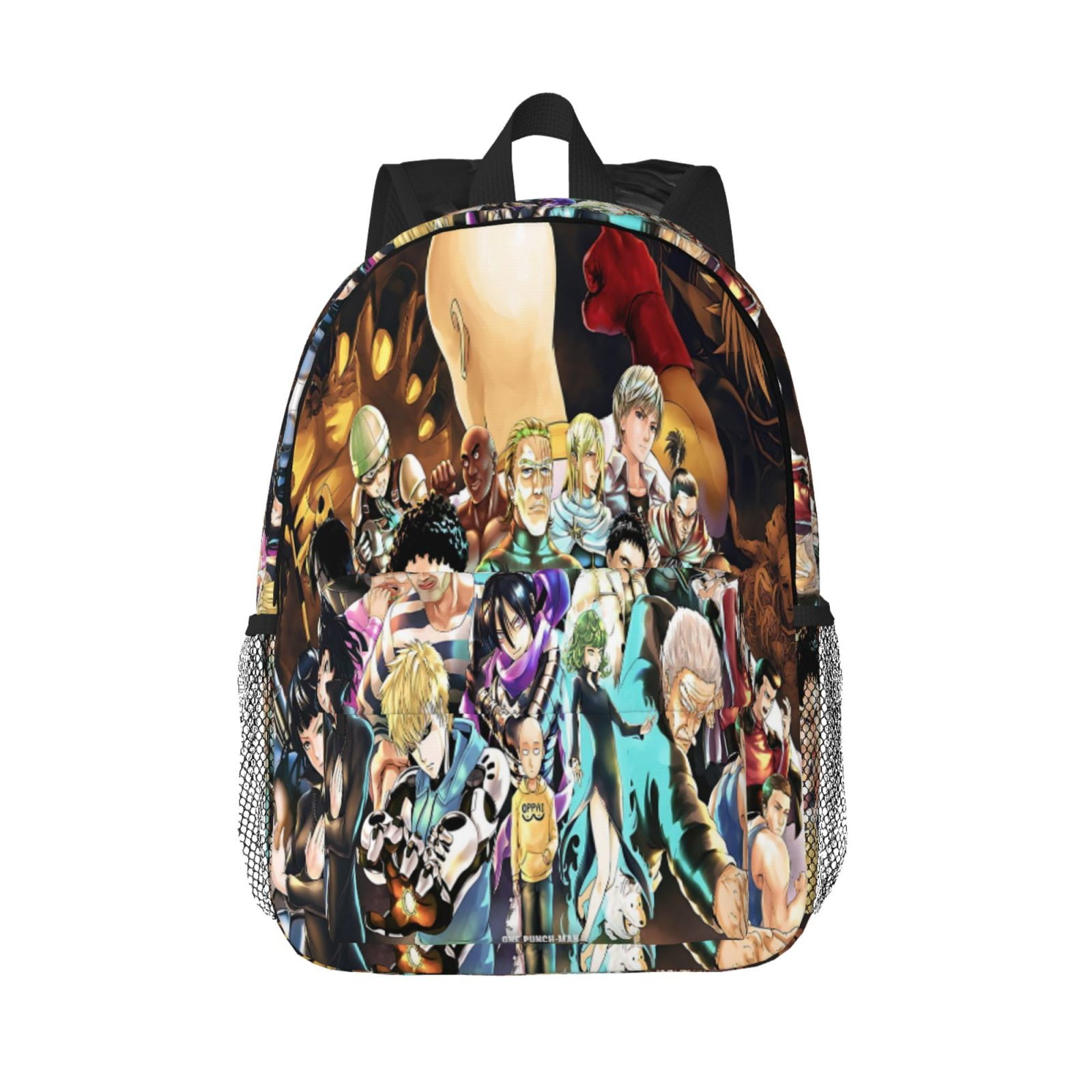 One-Punch Man Backpack for Cartoon Laptop Backpack with Front Pocket ...