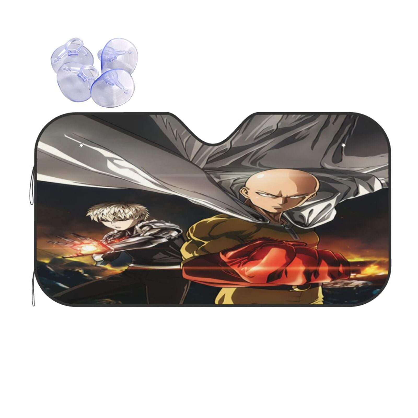 One Punch Man Car Sunshade Front Windshield Sun Shades Car Accessories ...