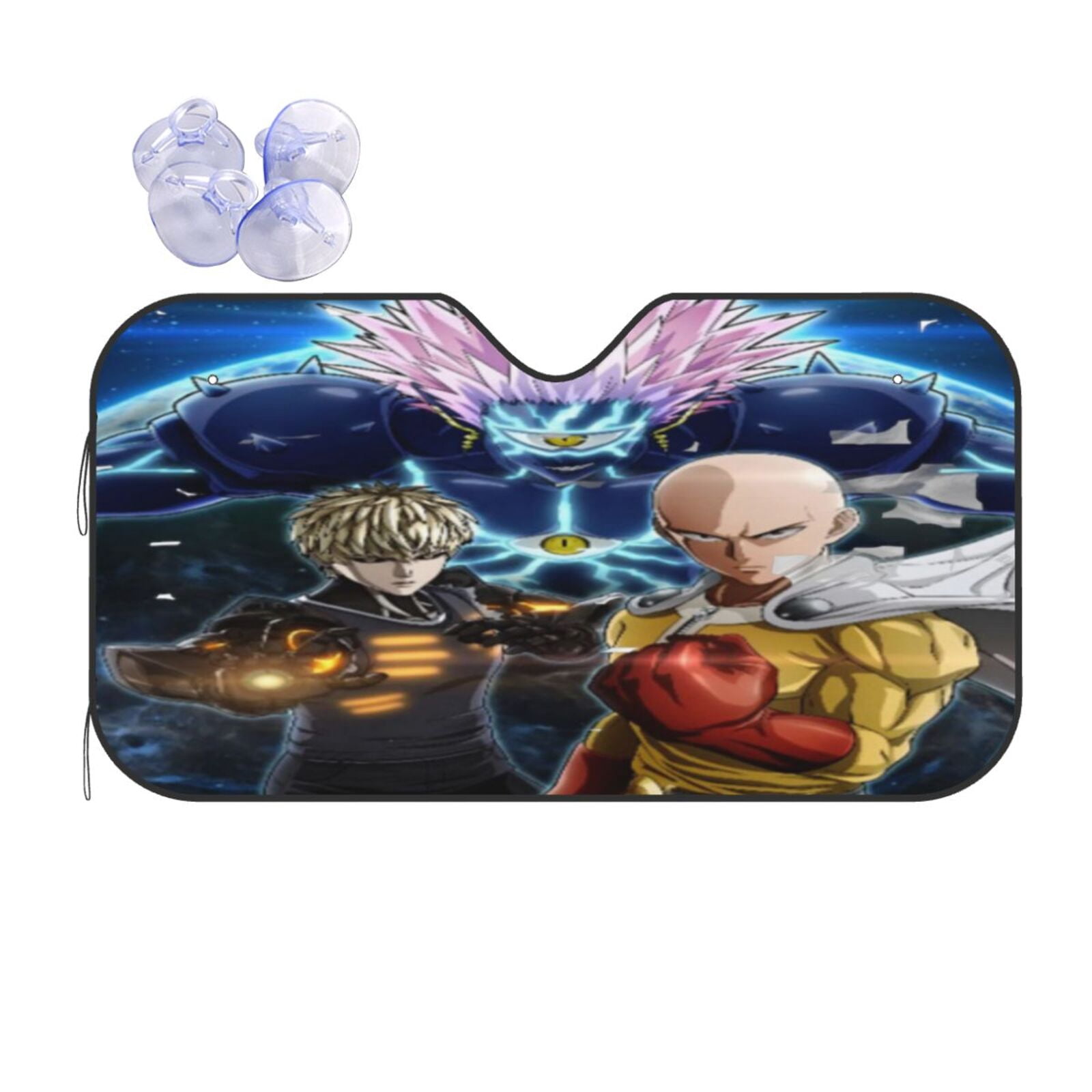 One Punch Man Car Sunshade Front Windshield Sun Shades Car Accessories ...