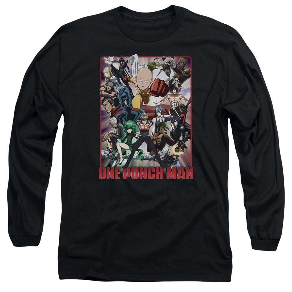 One Punch Man - Cast Of Characters - Long Sleeve Shirt - Large ...