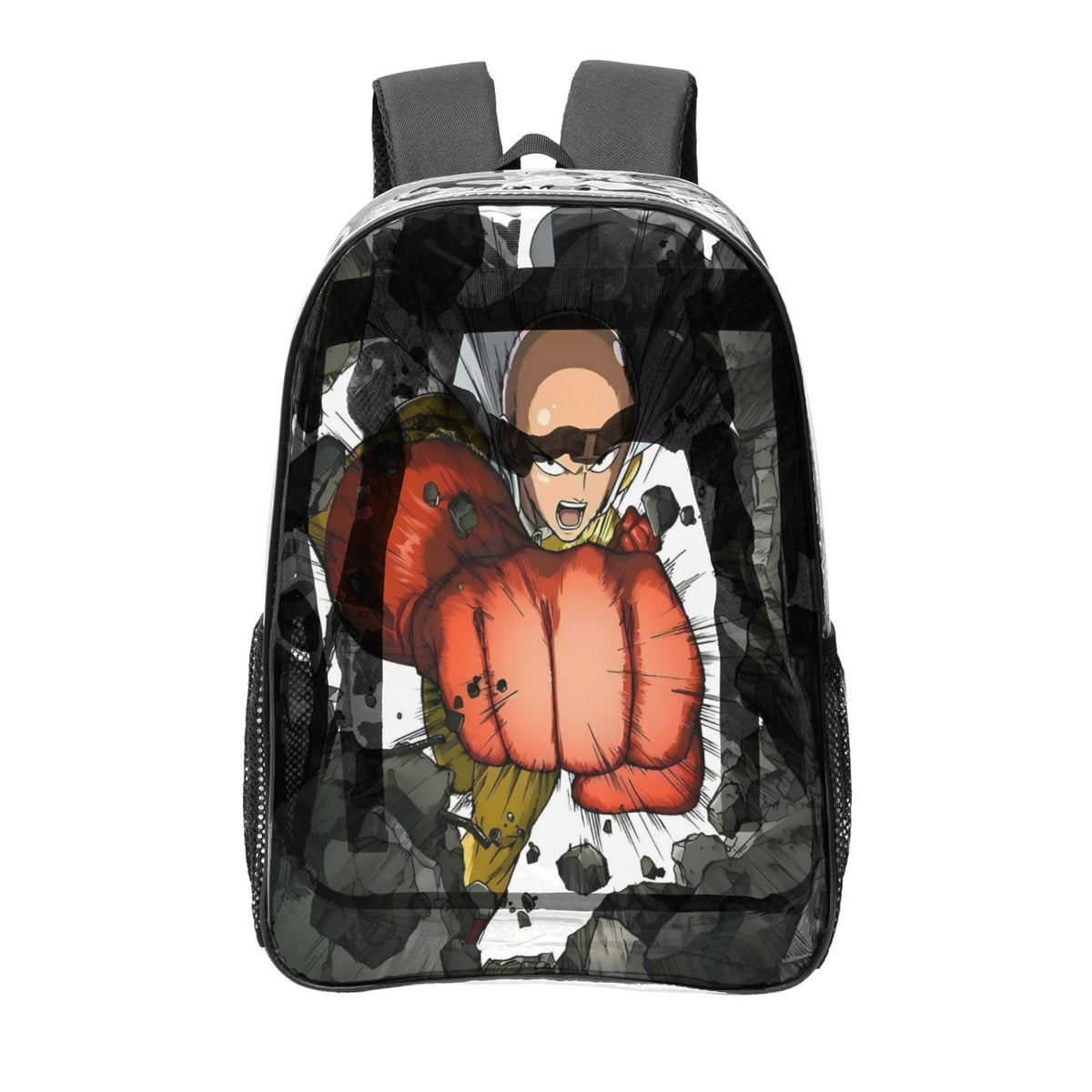 One Punch Man Pattern Transparent Backpack Lightweight And fashionable ...