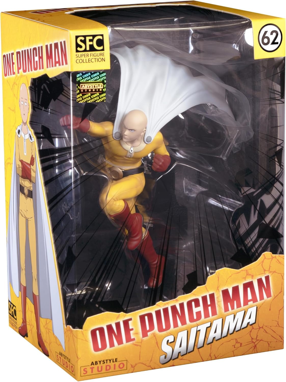 One Punch Man Saitama 6.3" Tall SFC Collectible PVC Figure Statue Anime ...