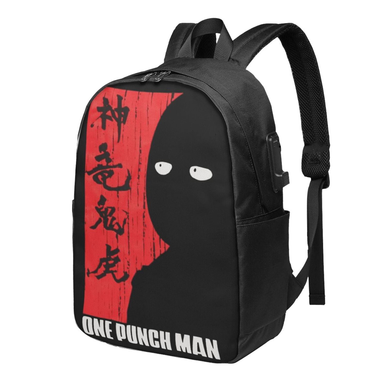 One Punch Man Saitama Shadow Backpack Fashion Travel Backpack Laptop Backpack 17 Inch External ...