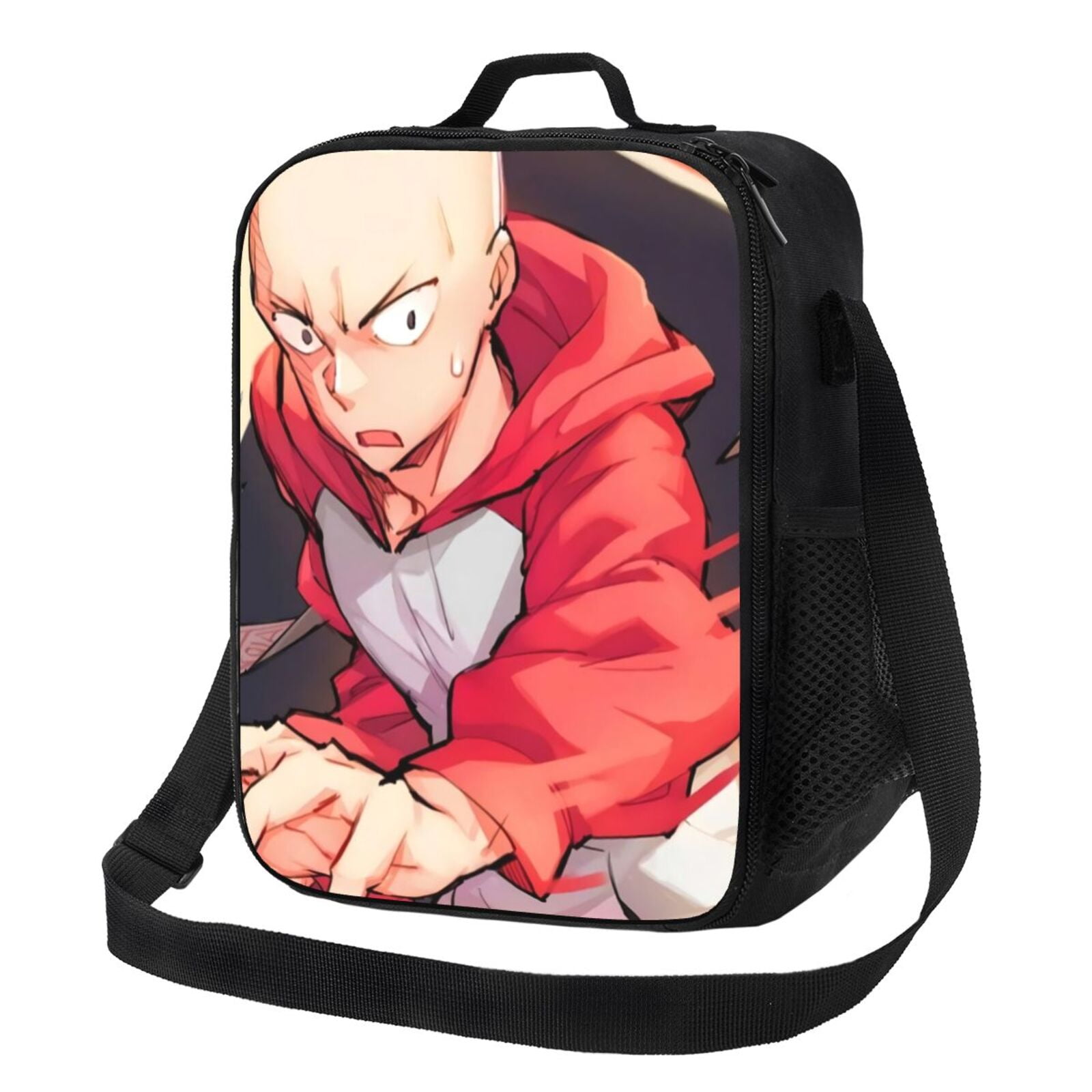 One Punch Man Scream Lunch Bag, Insulated Lunch Box, Reusable With Side ...