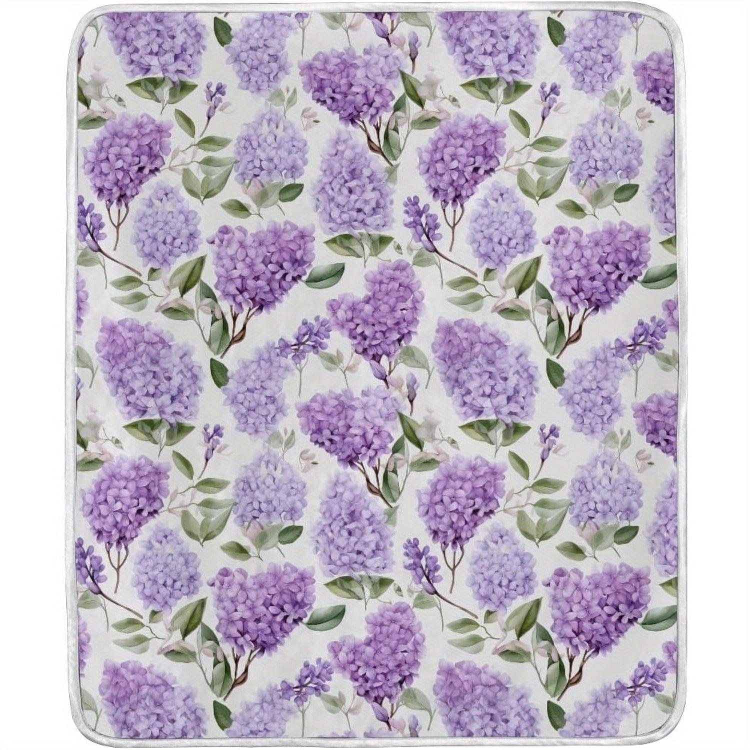 One Purple Lilac Throw, a Soft Blanket Perfect for Beds, Sofas, Couches ...