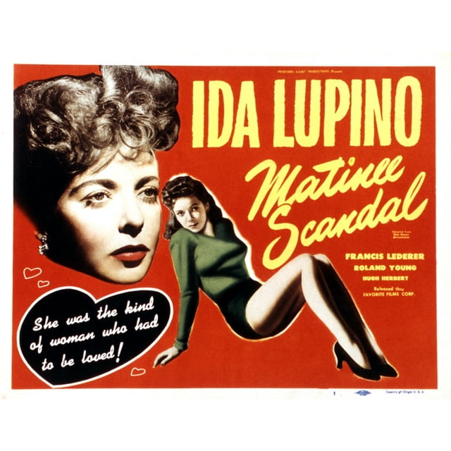 One Rainy Afternoon (Aka Matinee Scandal) Ida Lupino 1936 Movie Poster ...