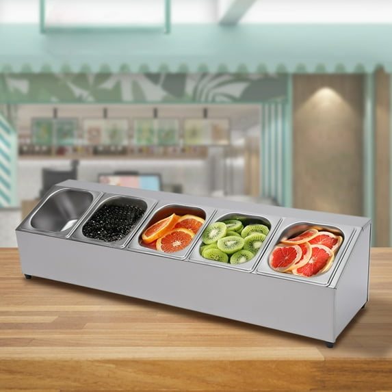 One Row Countertop Inclined Holder for Seasoning Sauce Jam Fruits ...