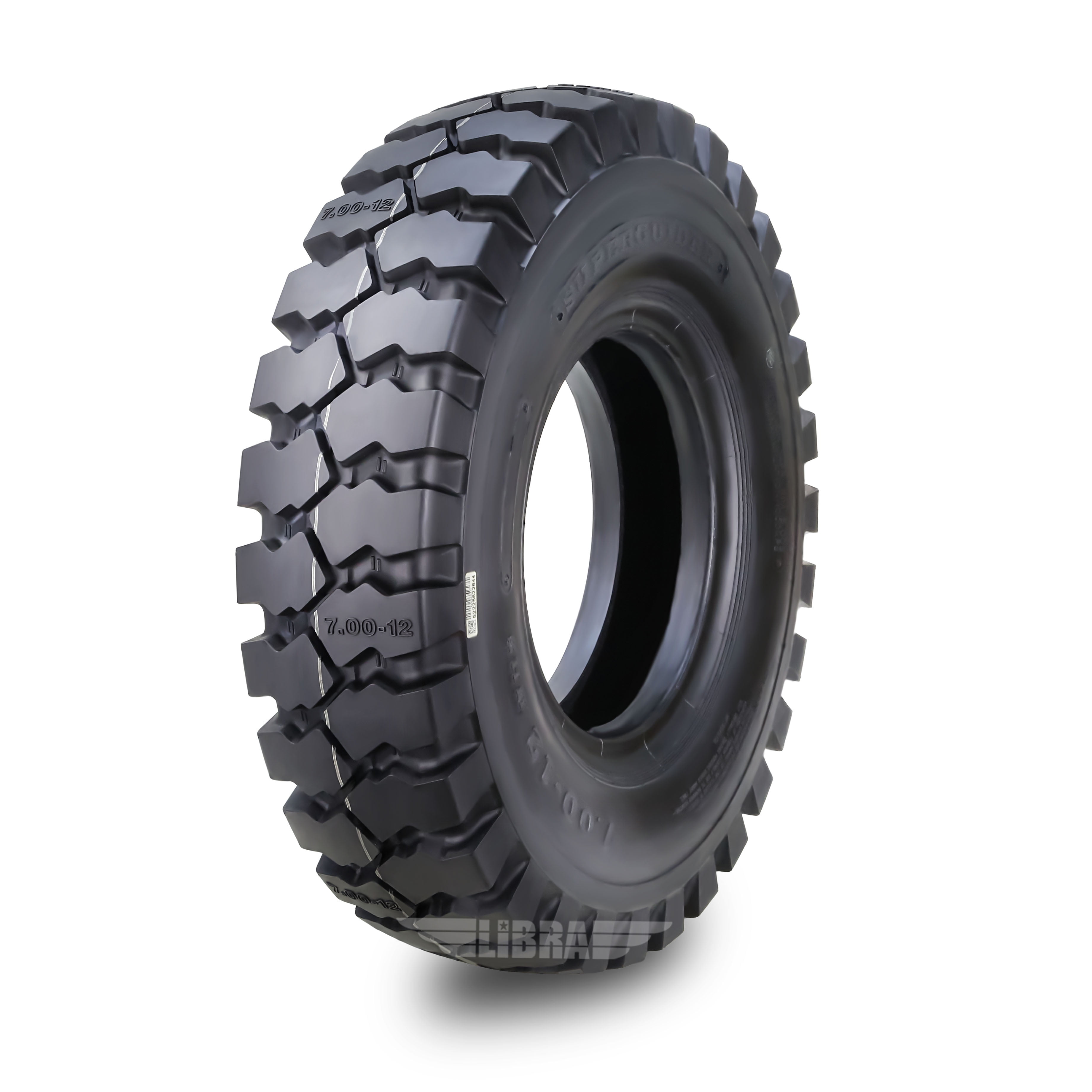 One SUPERGUIDER Heavy Duty 7.00-12 /12TT Forklift Tires w/Tube Flap Rim ...