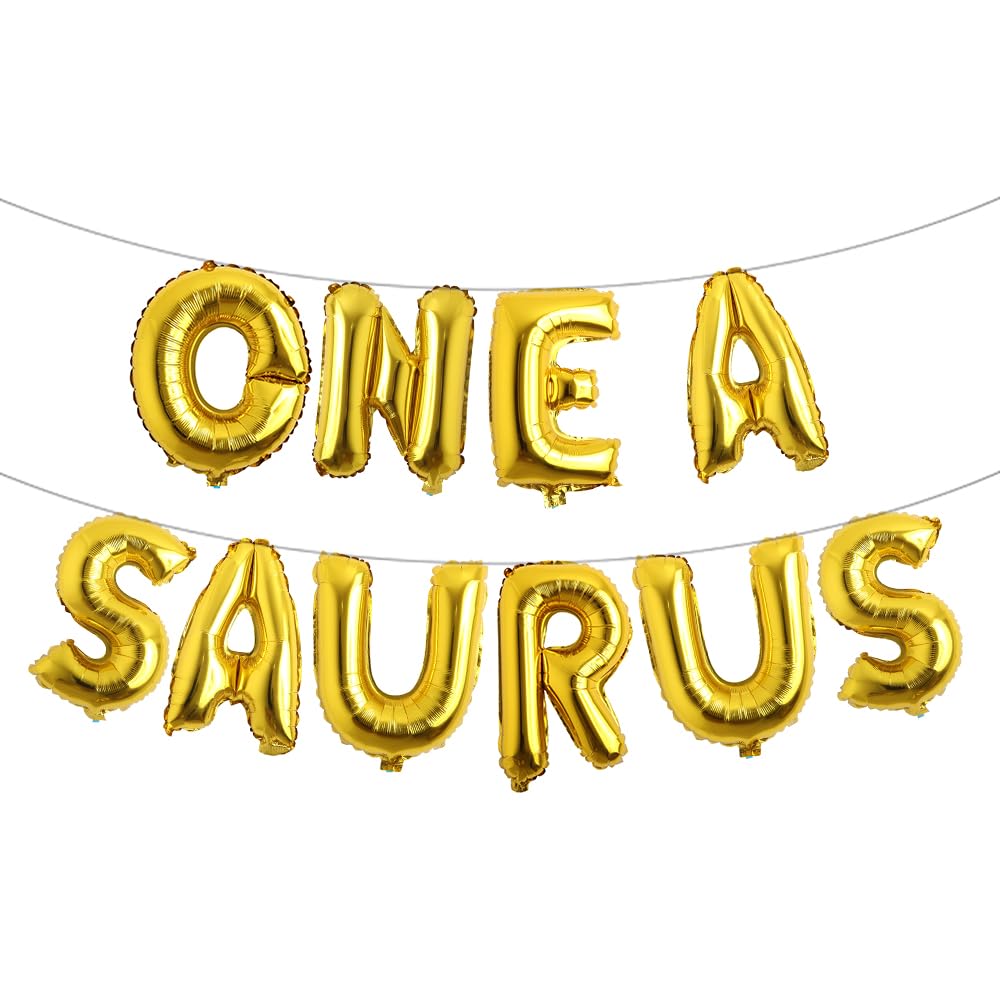 One a Saurus KEF16 Decorations, Dinosaur 1st Party Supplies, One a ...
