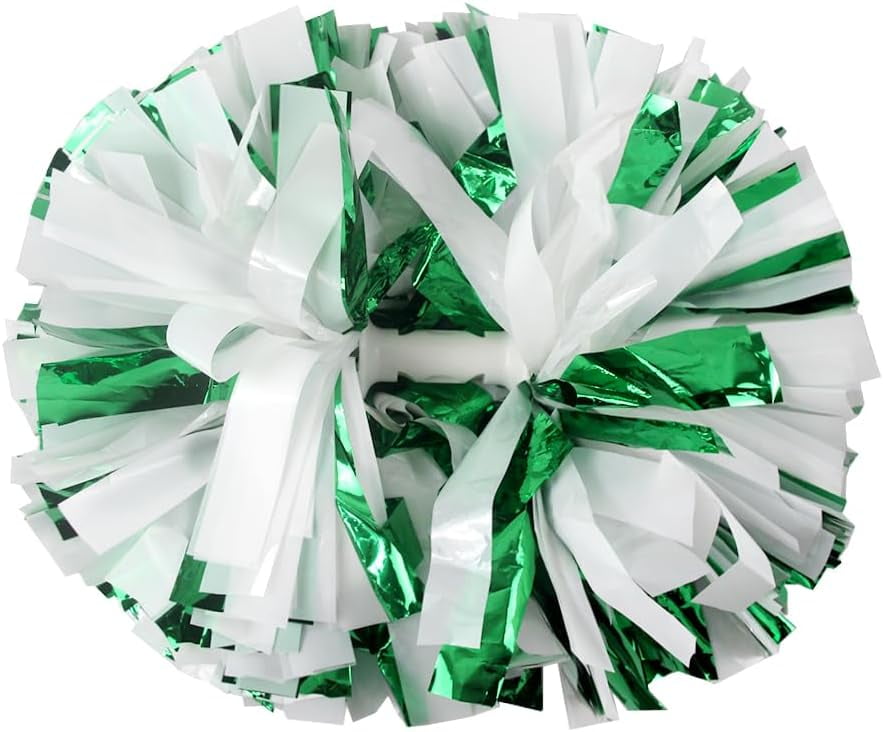 One Set of 2PCS Plastic Cheerleading Pom Poms with Baton Handle Cheer ...