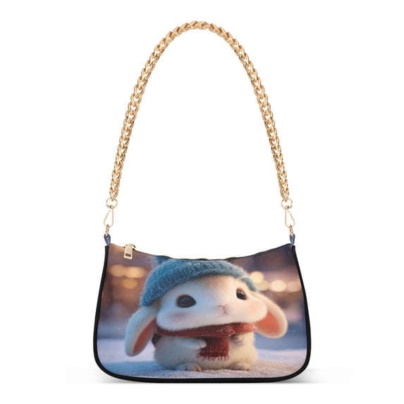 One Shoulder Chain Handbag 7.1x11x2.8in Women's Hobo Handbags Tote ...